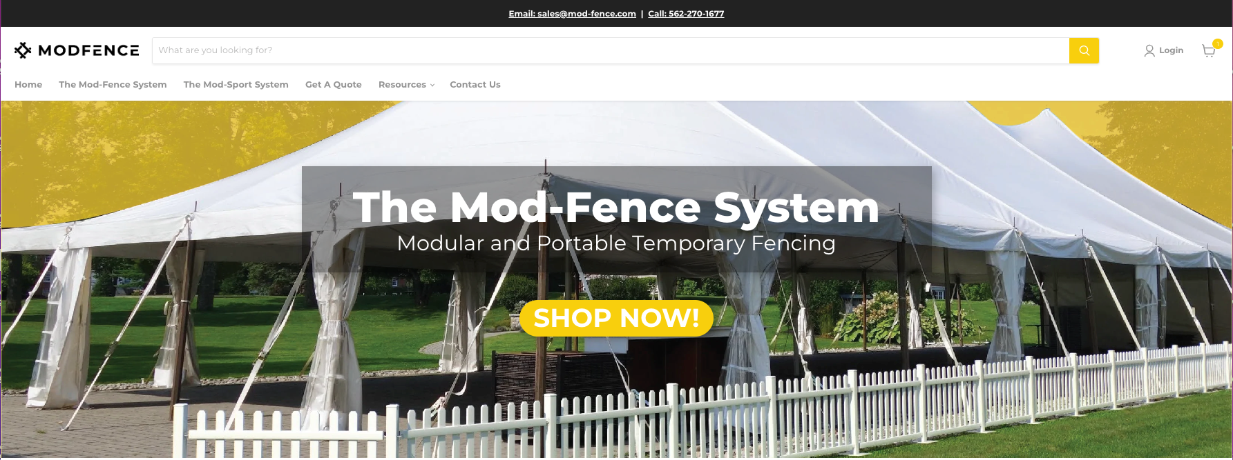 Press Release: Mod-Fence Systems Launches New E-Commerce Website To Si